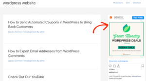 How to Display Instagram Photos in WordPress Sidebar Widget