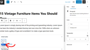 How to Add Drop Caps in WordPress Posts (3 Simple Methods)