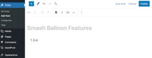 How to Easily Add Bullet Points & Numbered Lists in WordPress