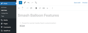 How to Easily Add Bullet Points & Numbered Lists in WordPress