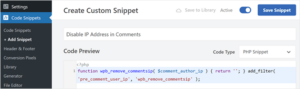 How to Stop Storing IP Address in WordPress Comments
